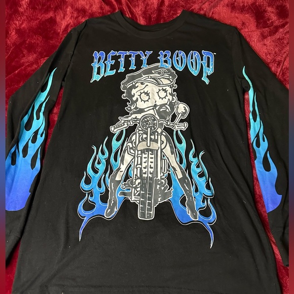 Betty Boop | Tops | Betty Boop Women Long Sleeve Shirt | Poshmark
